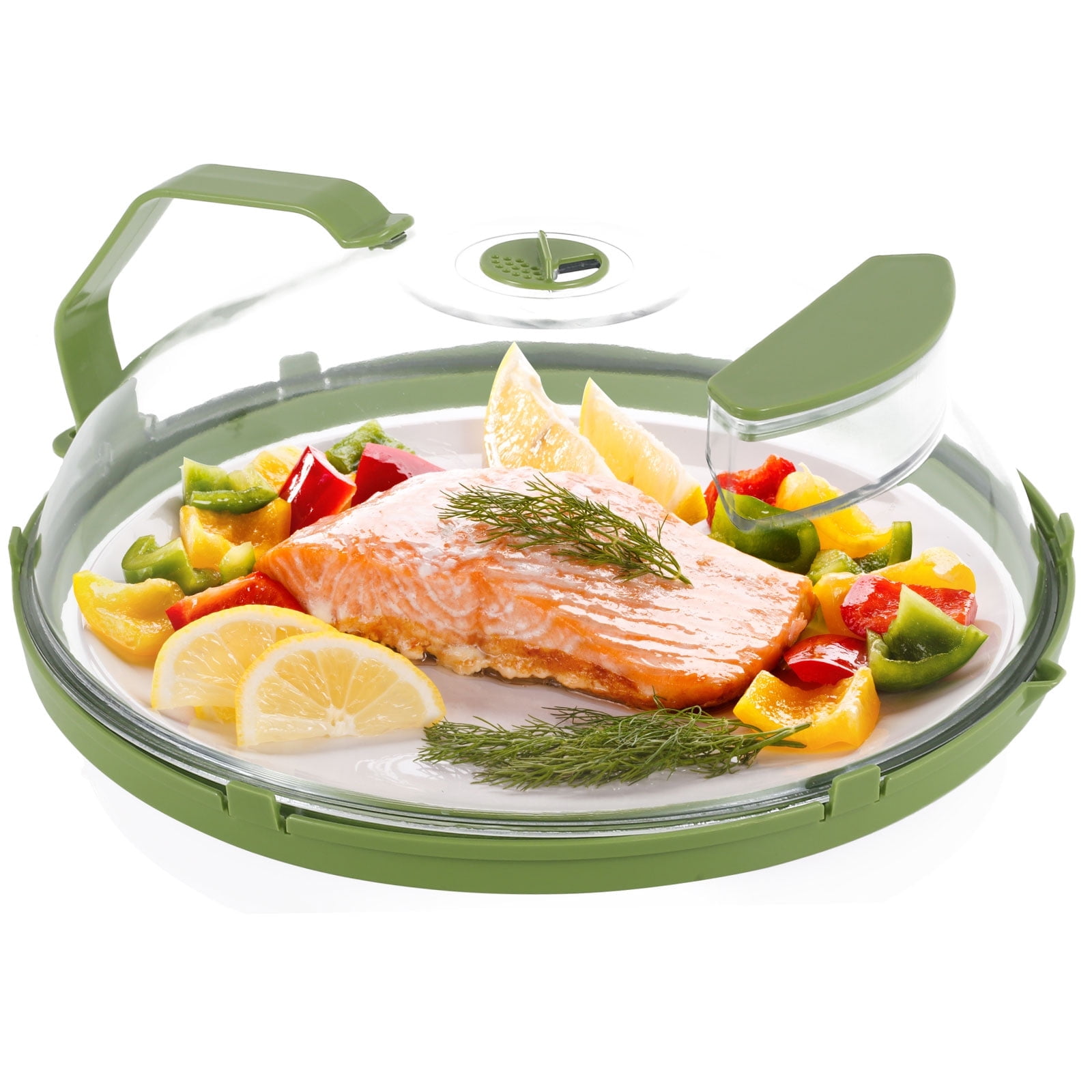 FUYGRCJ 10 Inch Microwave Cover for Food Clear Microwave Splash Guard ...