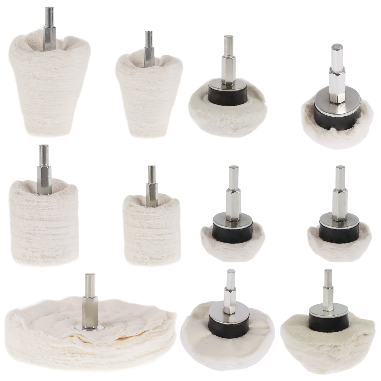 FUYGRCJ 11Pcs Drill Buffing Wheel Reusable Wheel Polishing Kit with 0 ...