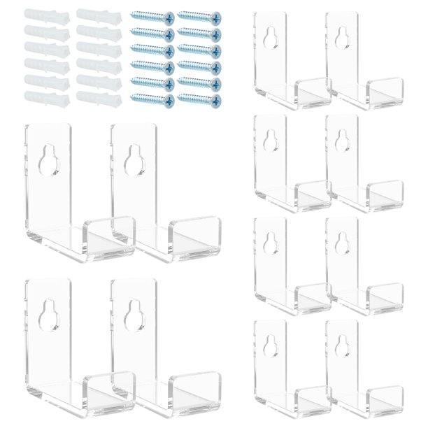 FUYGRCJ 12Pcs Acrylic Record Holder Transparent Acrylic Record Stand ...