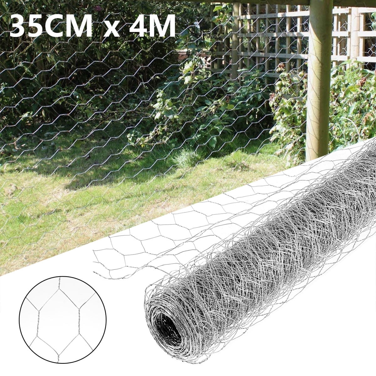 FUYGRCJ 13FT x 13.78inch Metal Fence Netting Metal Wire Fences ...