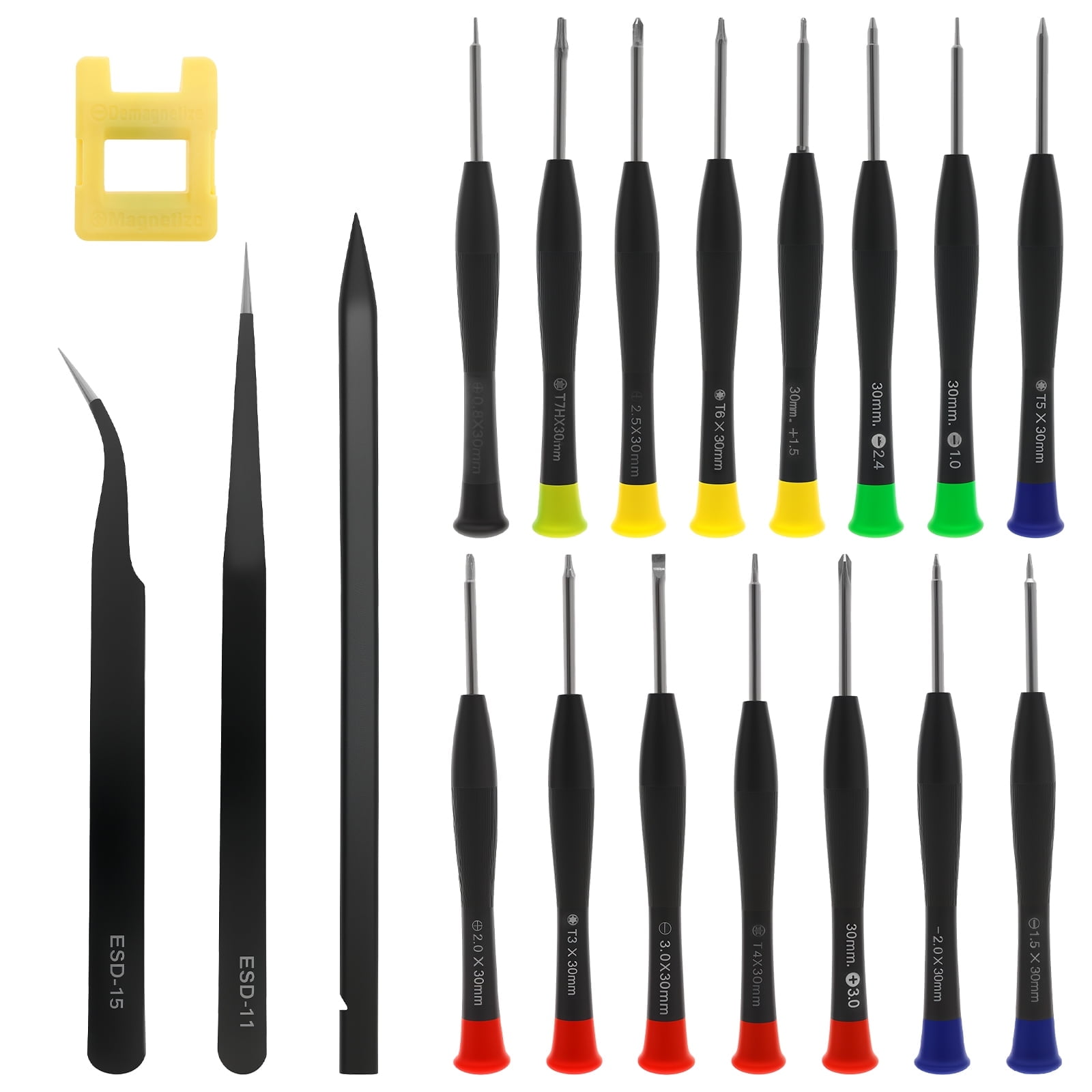 FUYGRCJ 19PCS Mini Precision Screwdriver Set, Magnetic Small ...