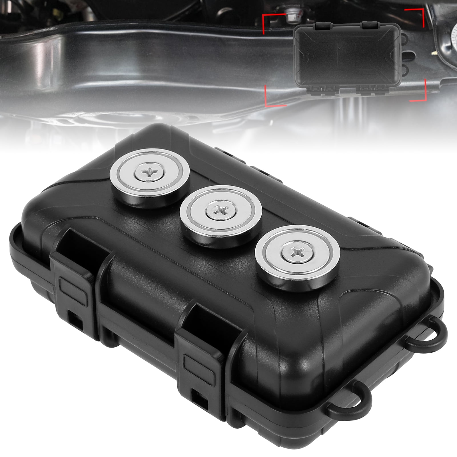 FUYGRCJ 1PCS Magnetic Key Holder, Under Car Hide Key Box with Strong ...