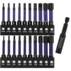 Tonsiki Hex Head Allen Wrench Drill Bit Set 24pcs (Metric&SAE), 1/4” Hex-Shank S2 Steel Allen ...
