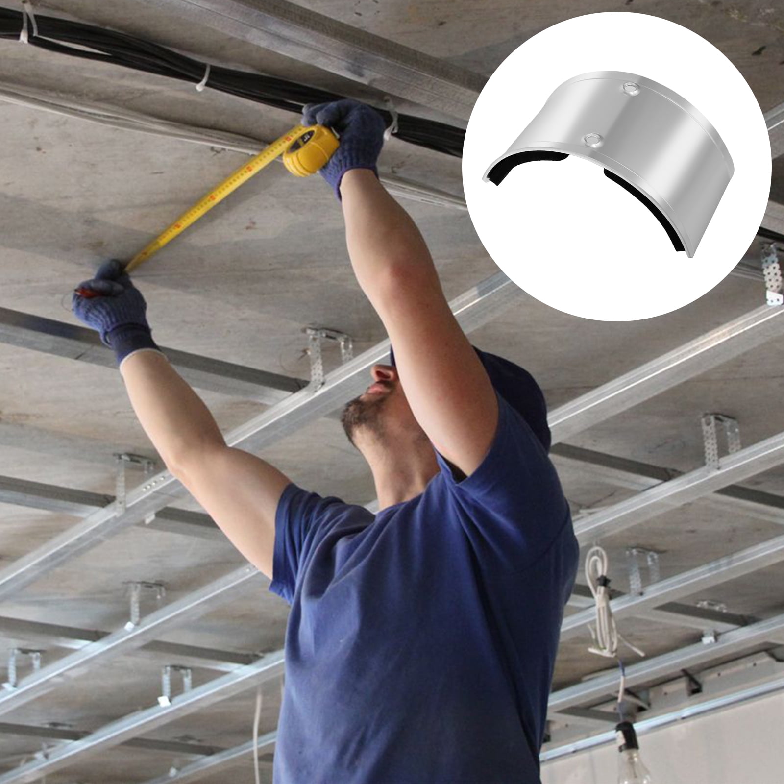 FUYGRCJ 2Pcs Drywall Stilt Curved Plate Aluminum Alloy Drywall Stilt ...