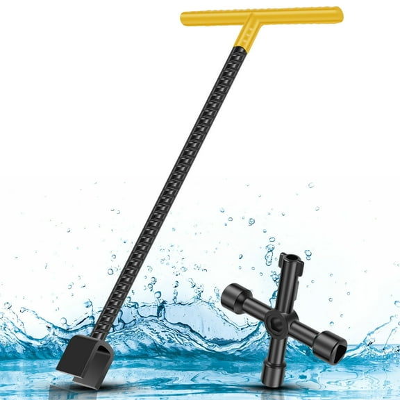 Water Meter Key 37 Inch Adjustable Enforced Steel T-Handle Shut Off ...