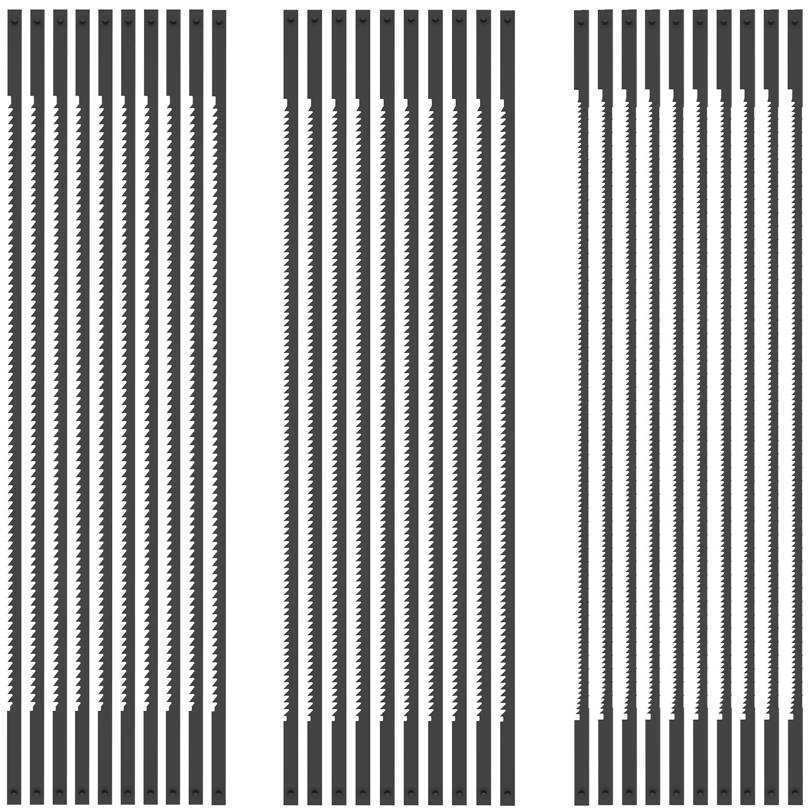 FUYGRCJ 30 Pcs Coping Saw Blades Set 6-1/2 Inch Pin End Scroll Saw ...