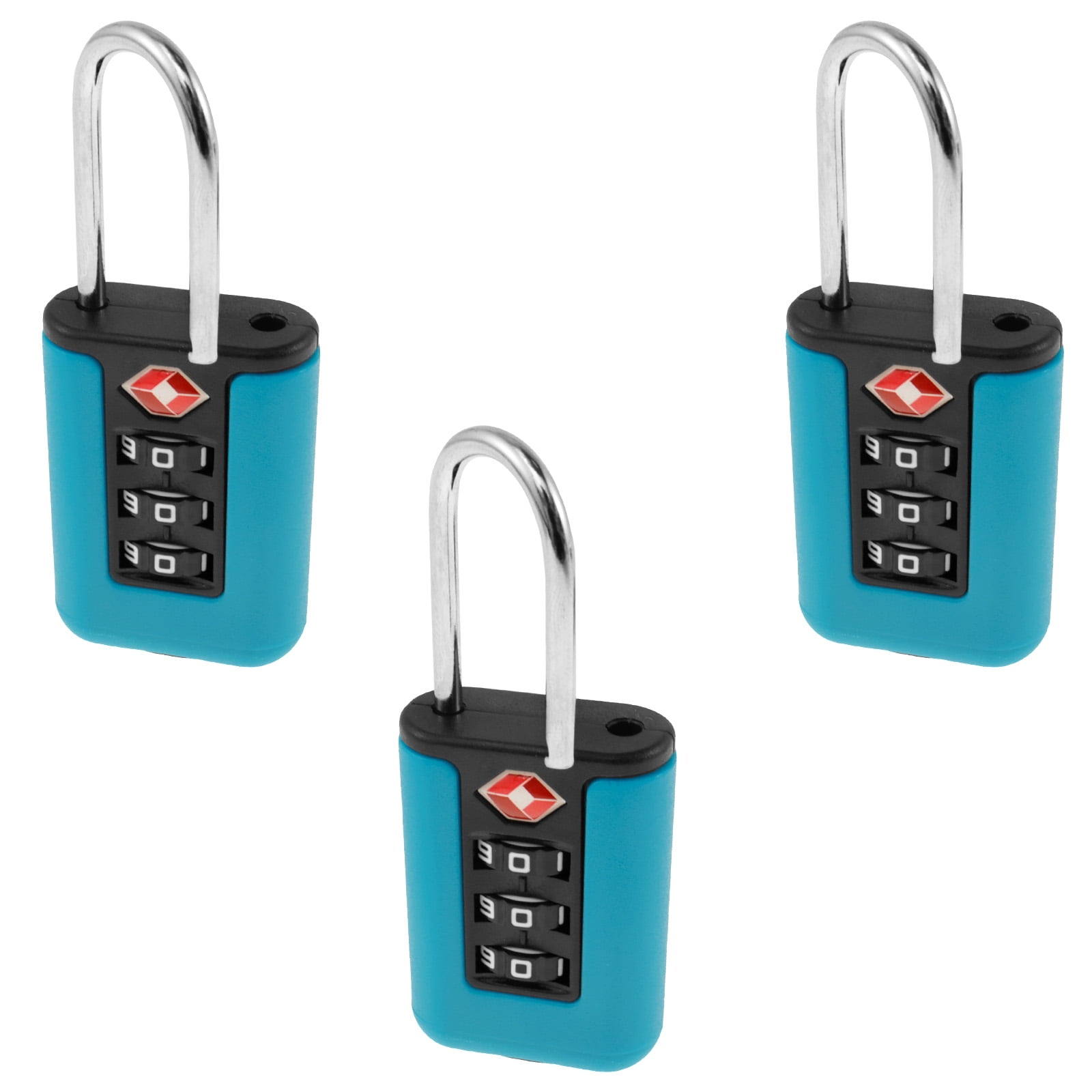 FUYGRCJ 3Pcs TSA Approved Luggage Locks 3 Digit Travel Combination ...