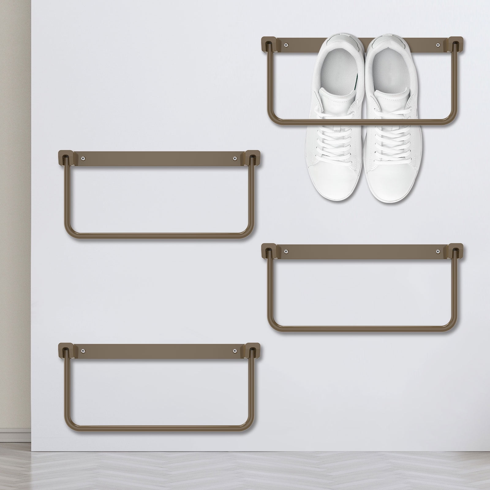 FUYGRCJ 4PCS RV Shoe Rack Foldable Wall Shoe Holder Space Saving Camper ...