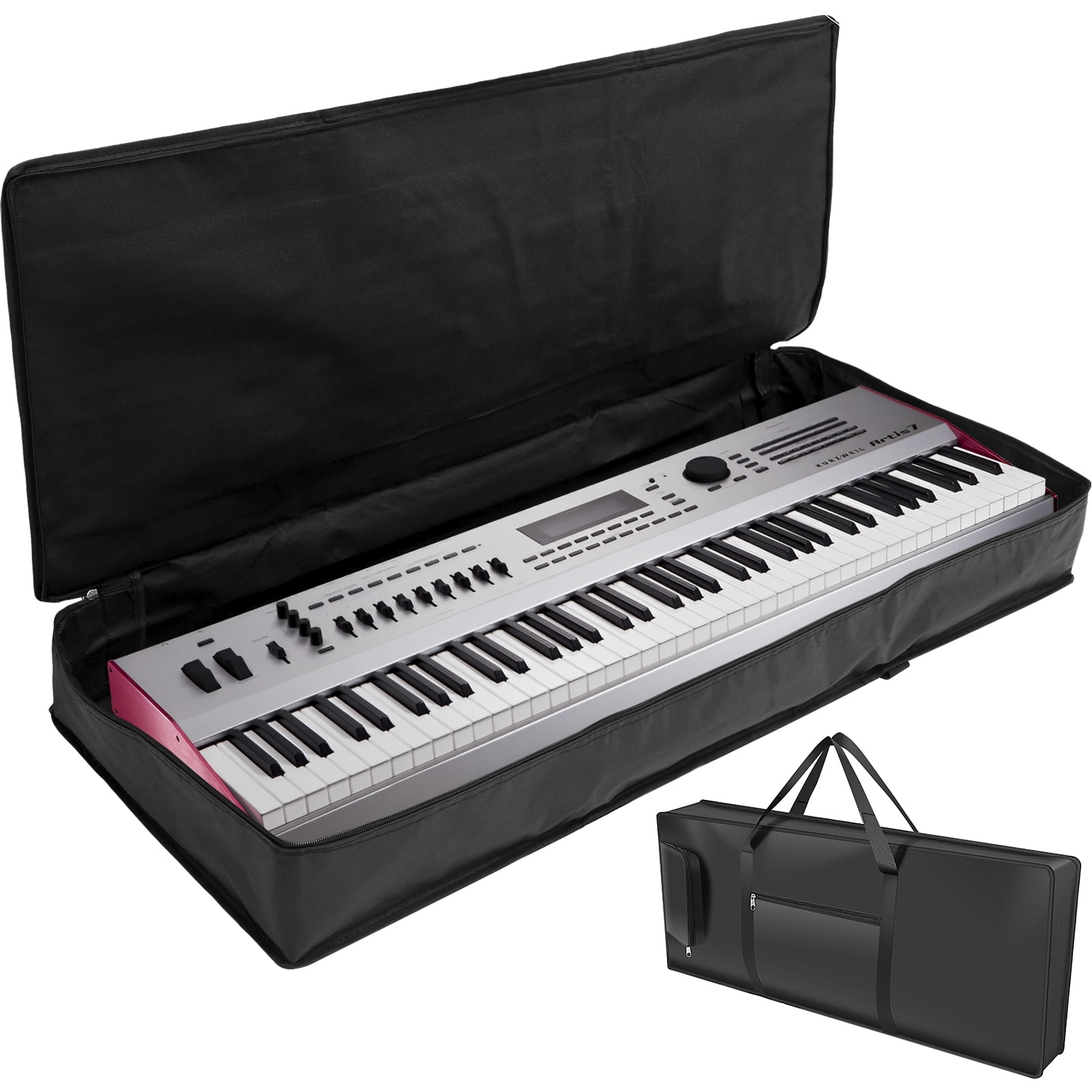 FUYGRCJ 61 Key Keyboard Gig Bag Padded Keyboard Case with Handle and ...