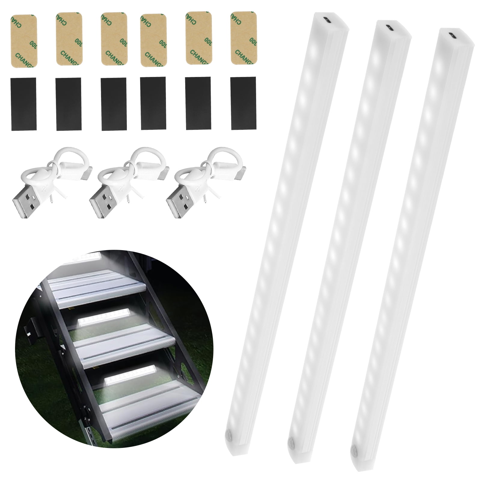 FUYGRCJ 6PCS RV Step Lights, Motion Activated LED Travel Trailer Steps ...