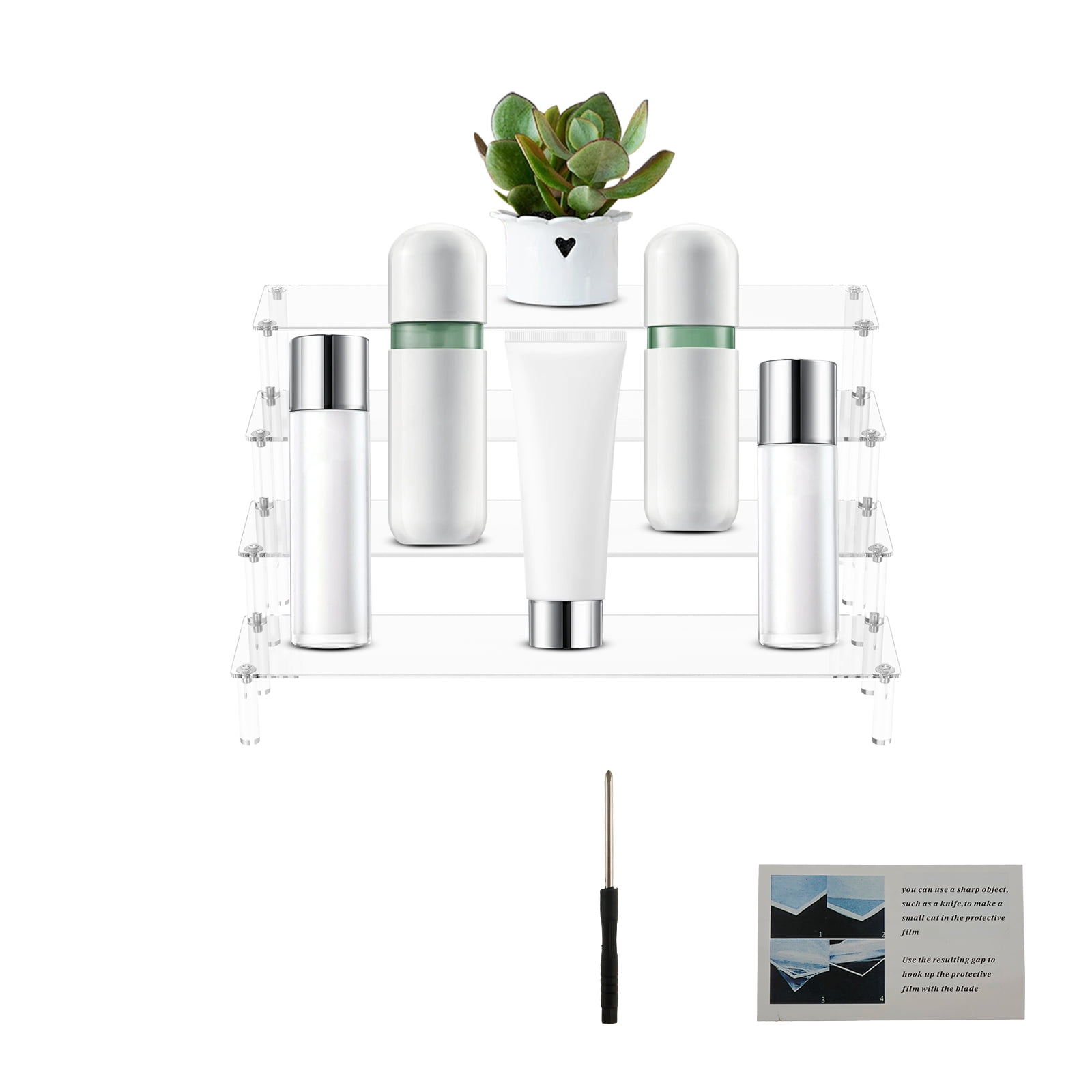 FUYGRCJ Acrylic Display Stands Transparent Figurines Display Stand 3/4 ...