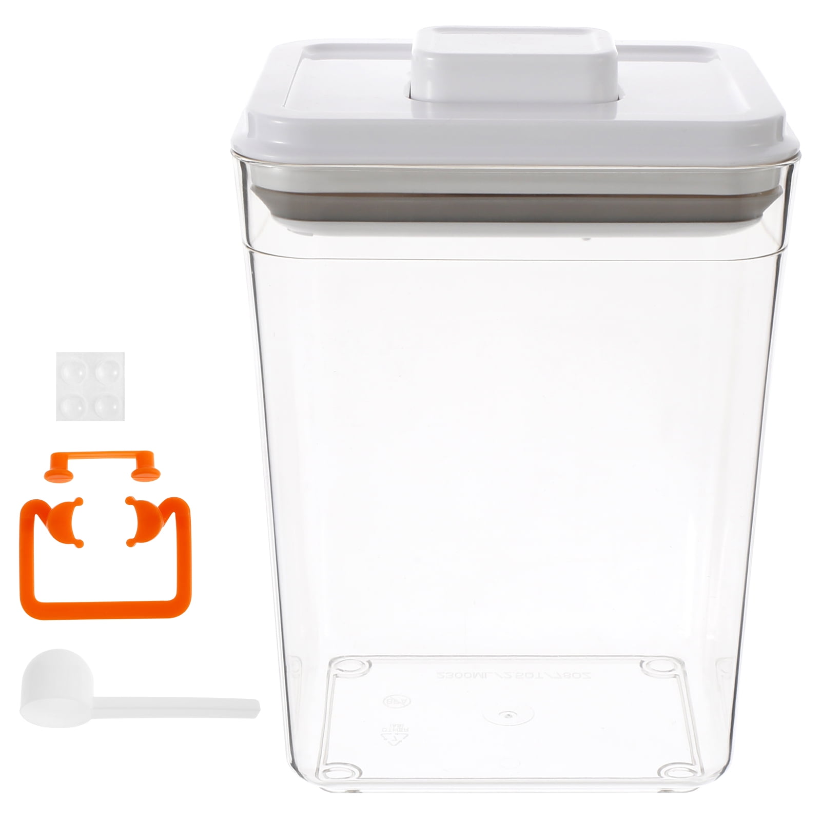 FUYGRCJ Airtight Pop Container with Lid Square Jar Container Stackable ...