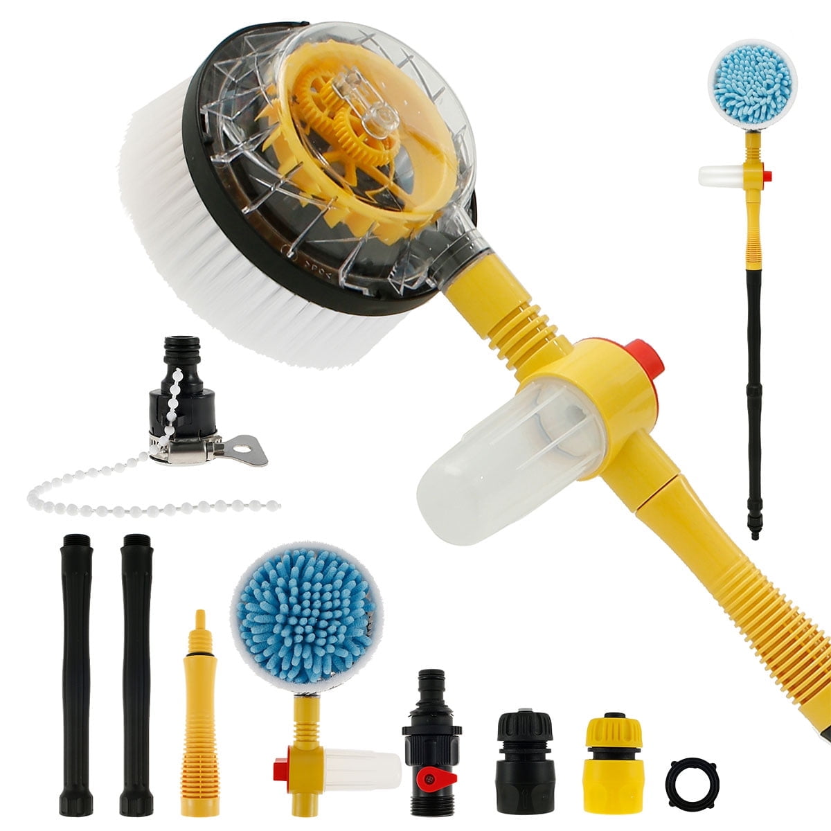 FUYGRCJ Auto Rotating Car Wash Brush, 100cm Long Handle, 360Â° Spin ...