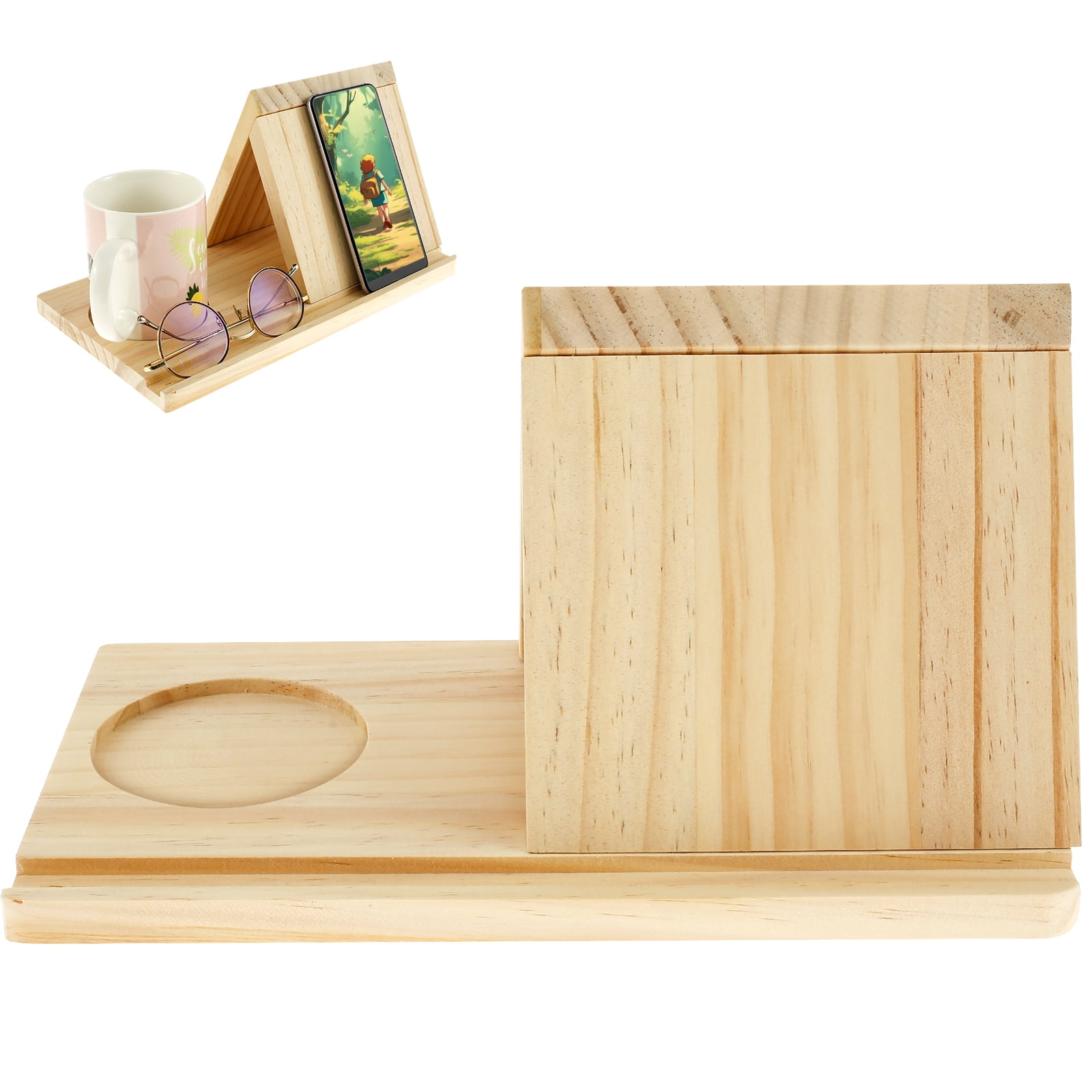 FUYGRCJ Book Rest Stand Personalized Solid Wooden Triangle Book Holder ...