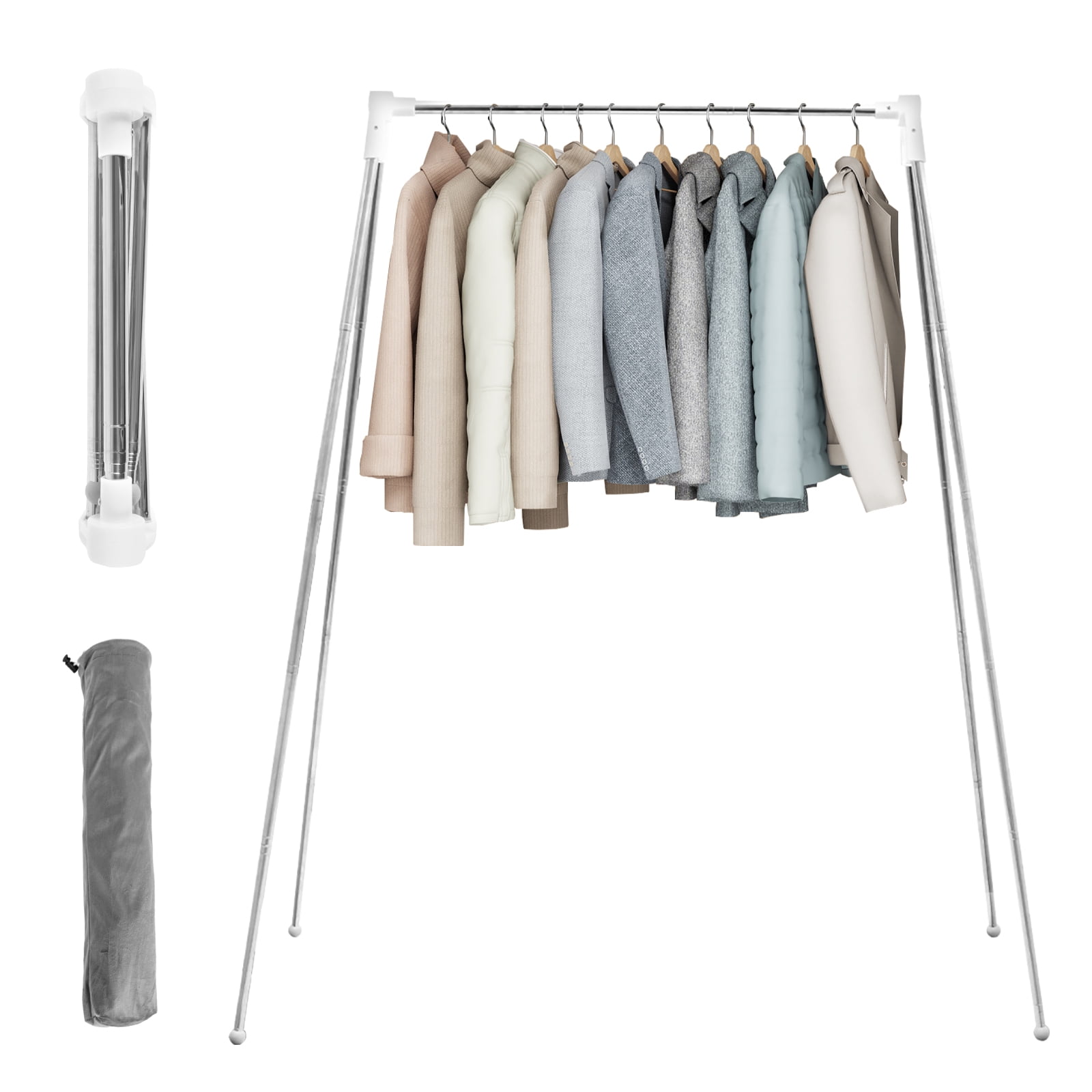 FUYGRCJ Clothes Drying Rack 53.5 Inch Folable Laundry Drying Rack ...