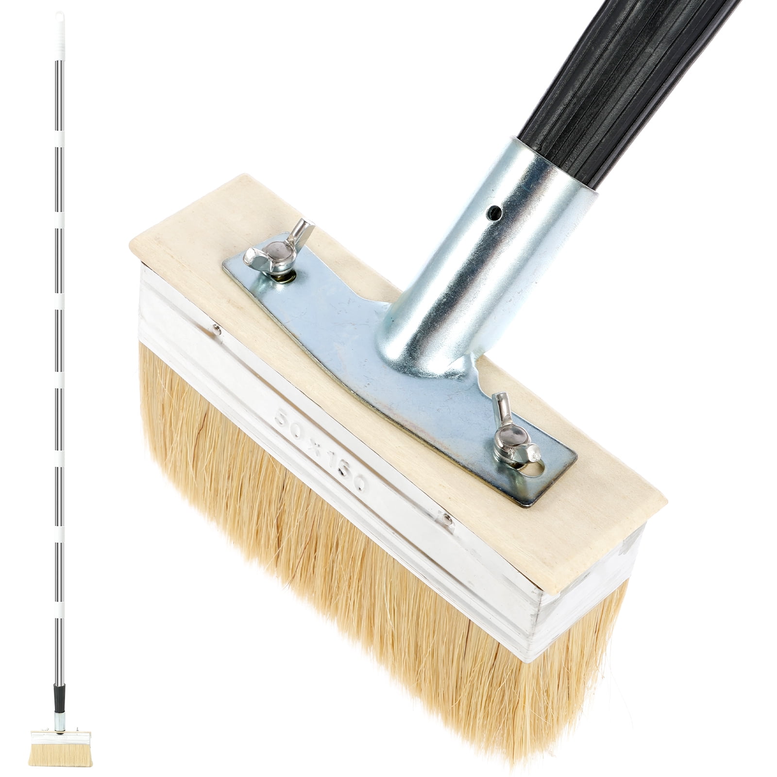 FUYGRCJ Deck Paint Brush Deck Stain Brush with Long Handle, 67inch ...