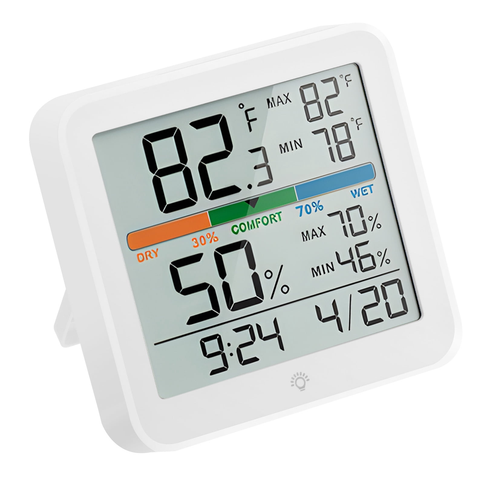 FUYGRCJ Digital Hygrometer, Indoor Thermometer and Humidity Gauge with ...