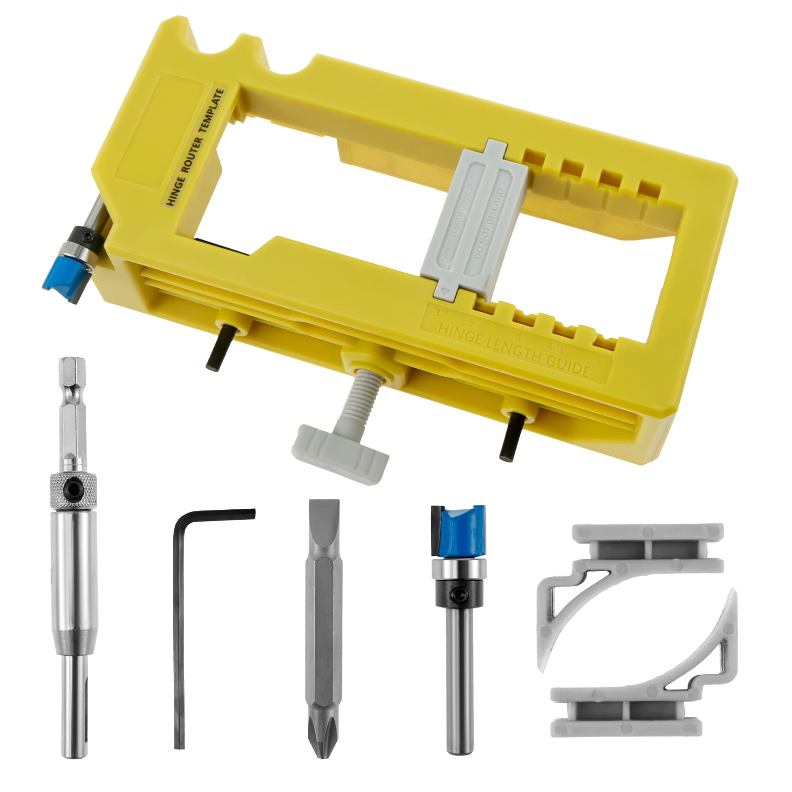 FUYGRCJ Door Hinge Mortise Jig Kits, Sturdy Door Hinge Router Template ...