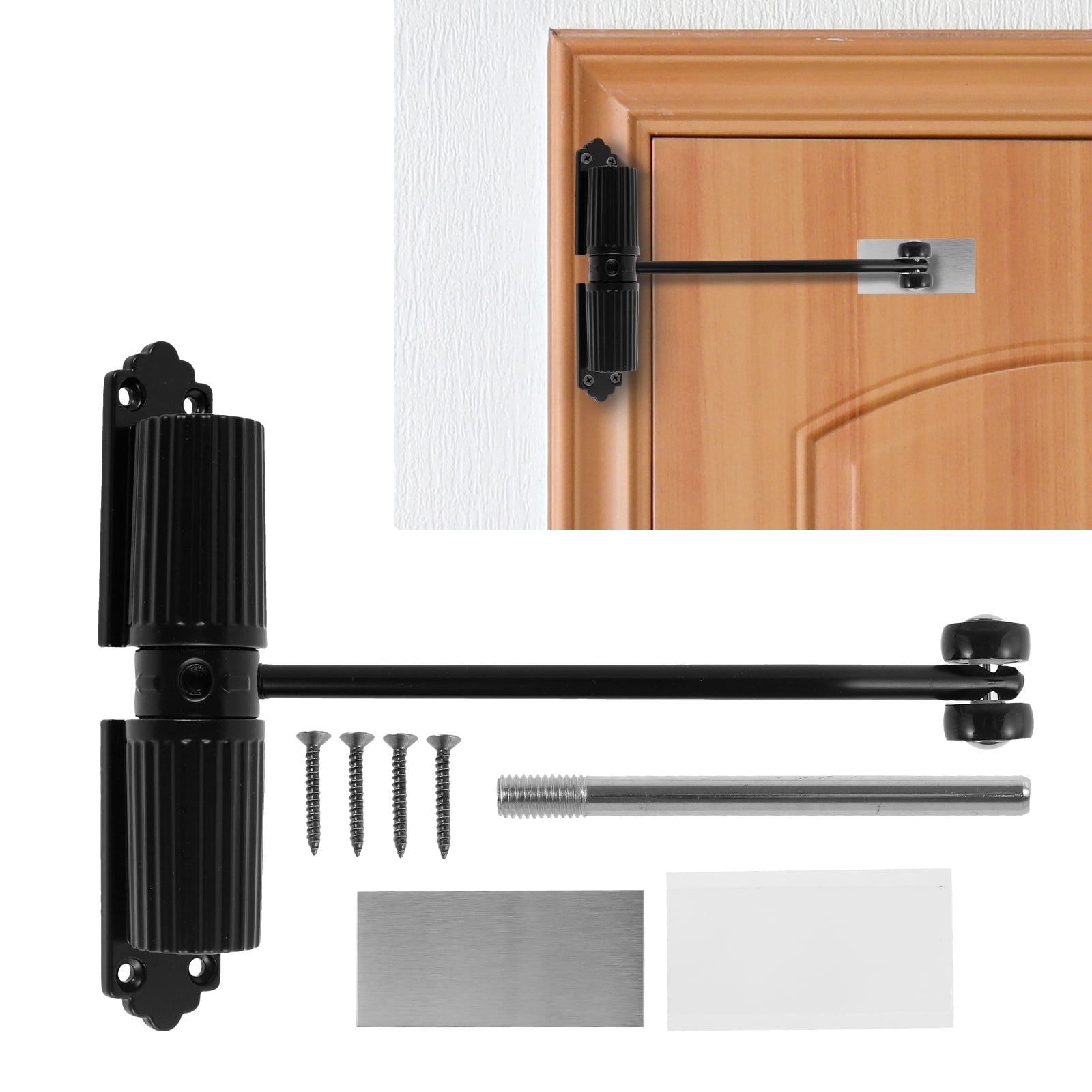 FUYGRCJ Double Spring Door Closer Aluminum Alloy Automatic Door Closer ...