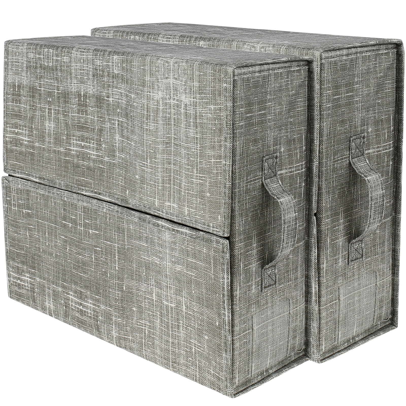 FUYGRCJ Foldable Bed Sheet Organizer, Gray, 39x32x11.5cm, 2 Pack ...