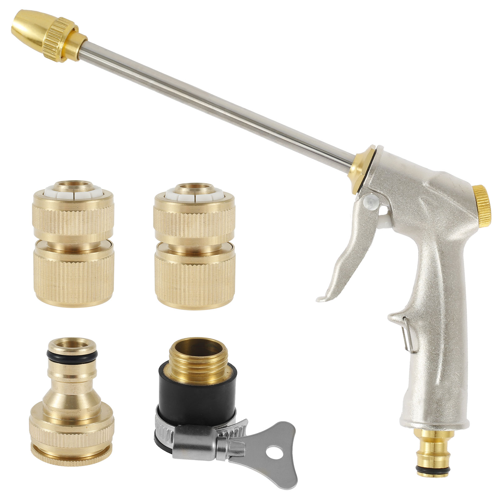 FUYGRCJ Garden Hose Nozzle Sprayer High Pressure Water Hose Nozzle ...