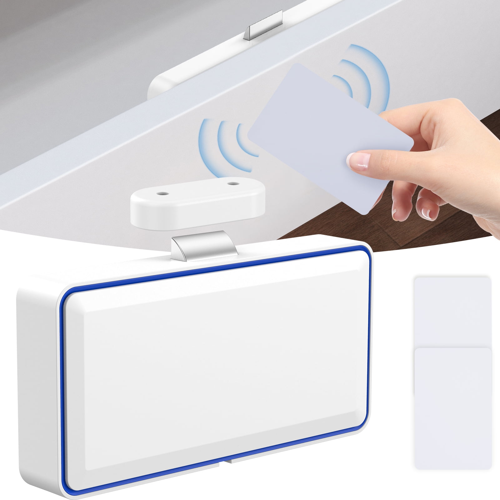 FUYGRCJ Hidden Cabinet Lock Smart Electronic Drawer Lock No Drill ...
