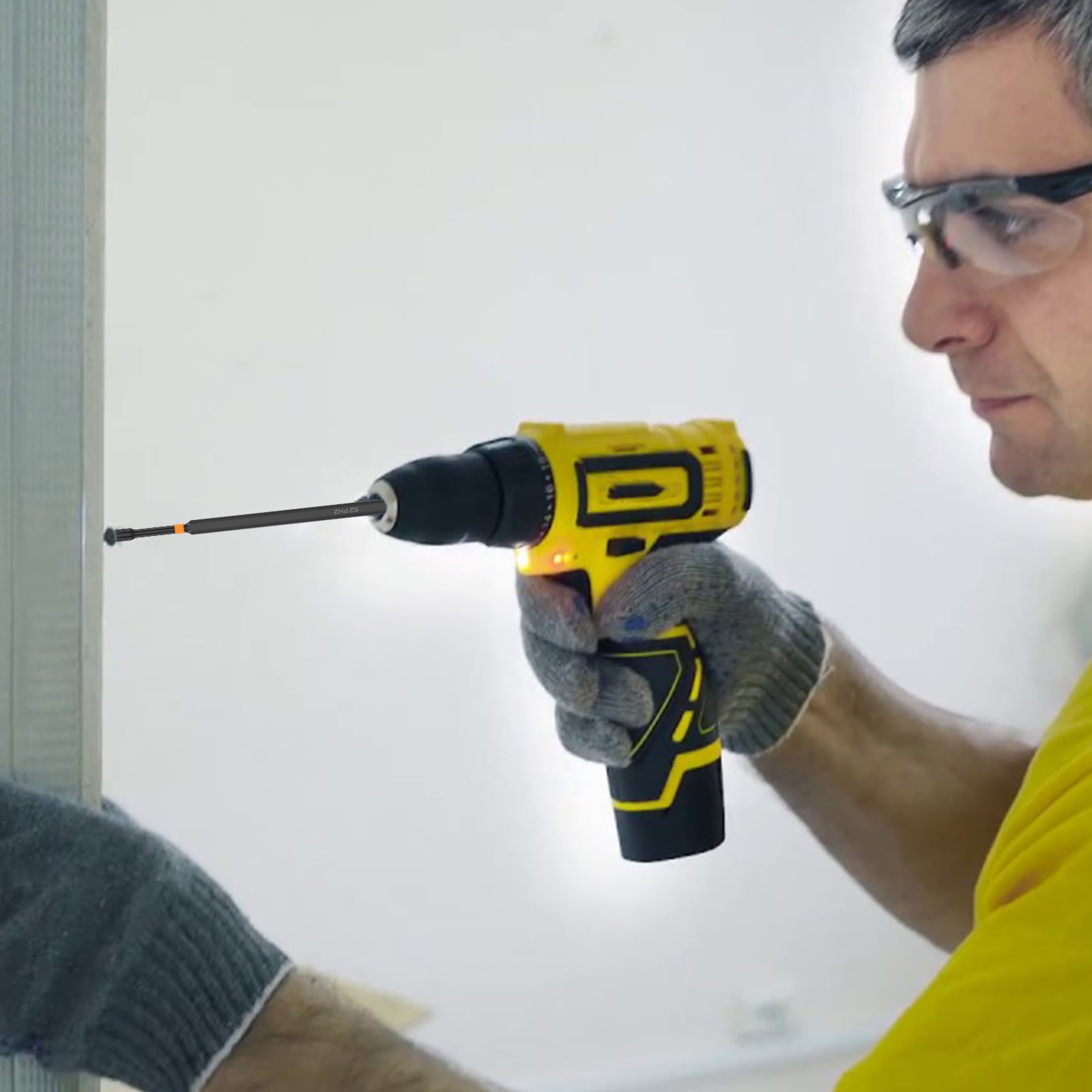 FUYGRCJ High Hardness and Magnetic Bit Set with Drill Bit Extension 1 ...