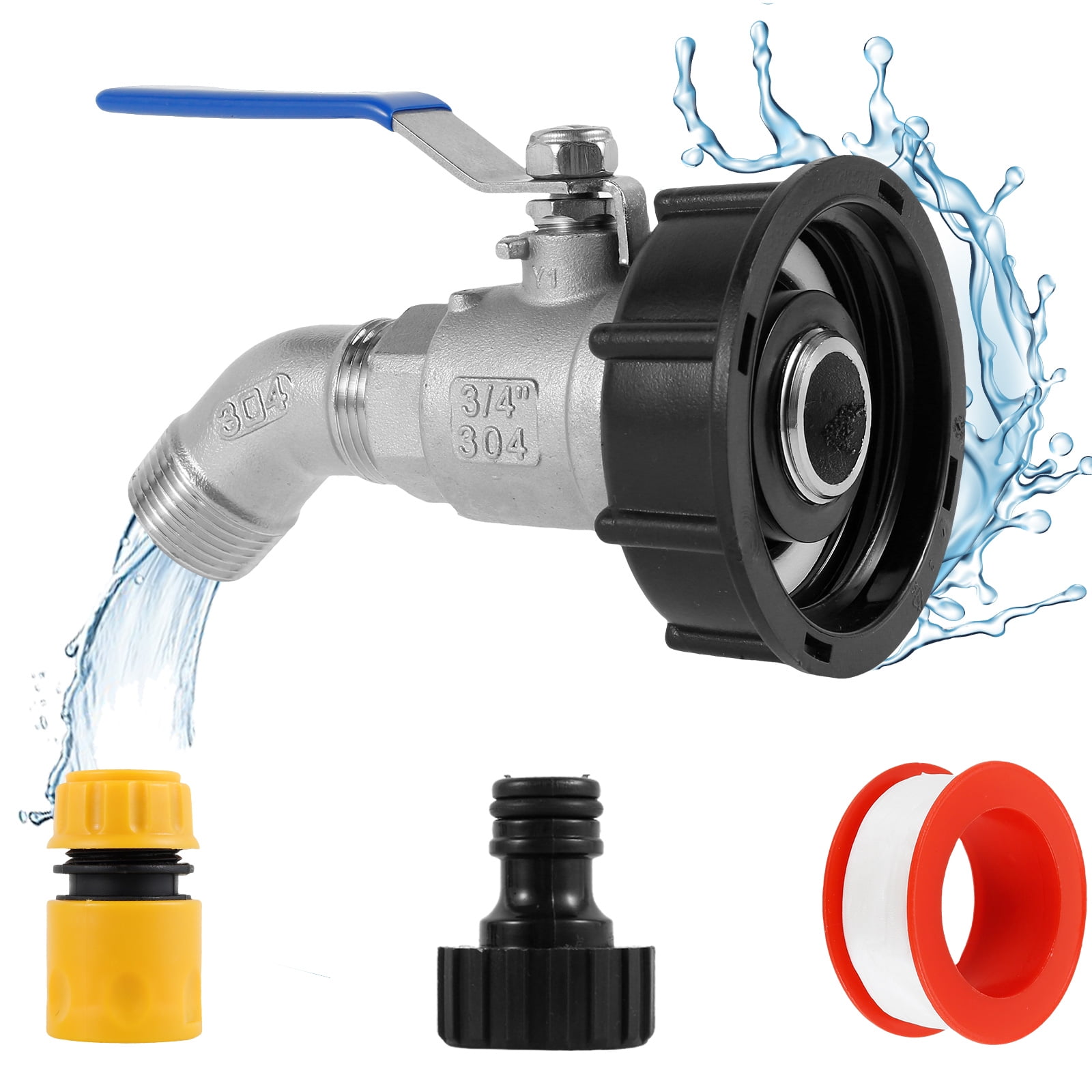 FUYGRCJ IBC Tote Adaptor Lead Free Gallon Tote Water Tank Adaptor ...