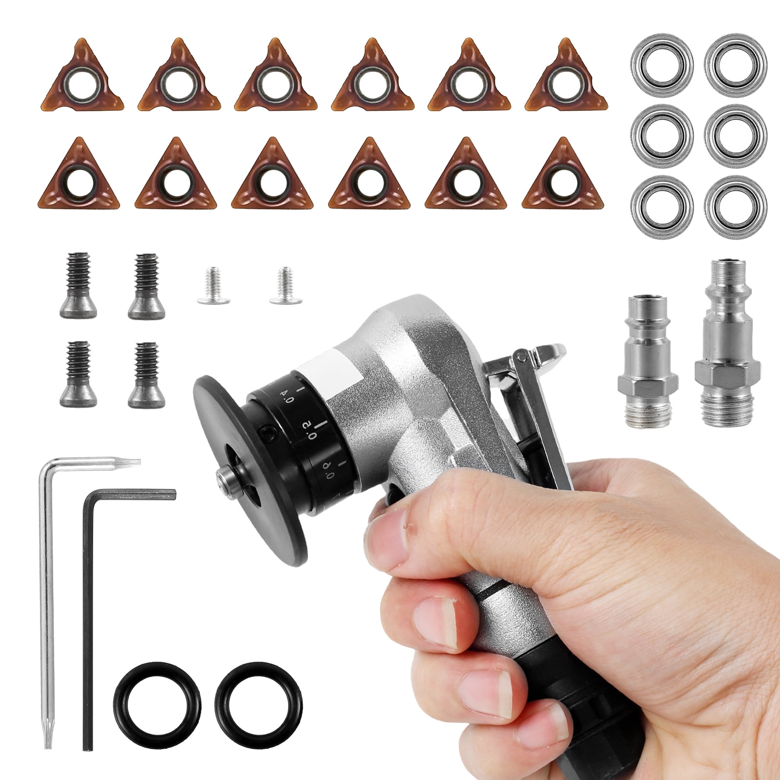 FUYGRCJ Mini Pneumatic Chamfering Machine 30000 RPM Portable Air ...