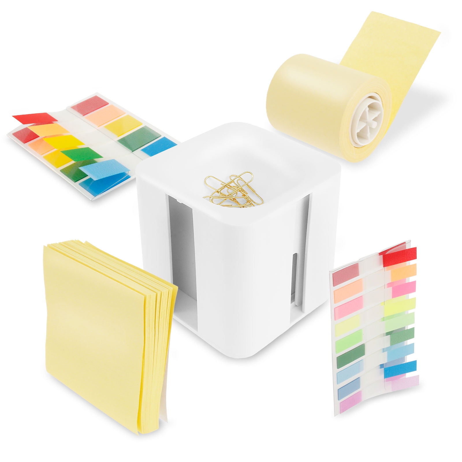FUYGRCJ Note Dispenser Plastic Sticky Note Holder Desktop Sticky Note ...