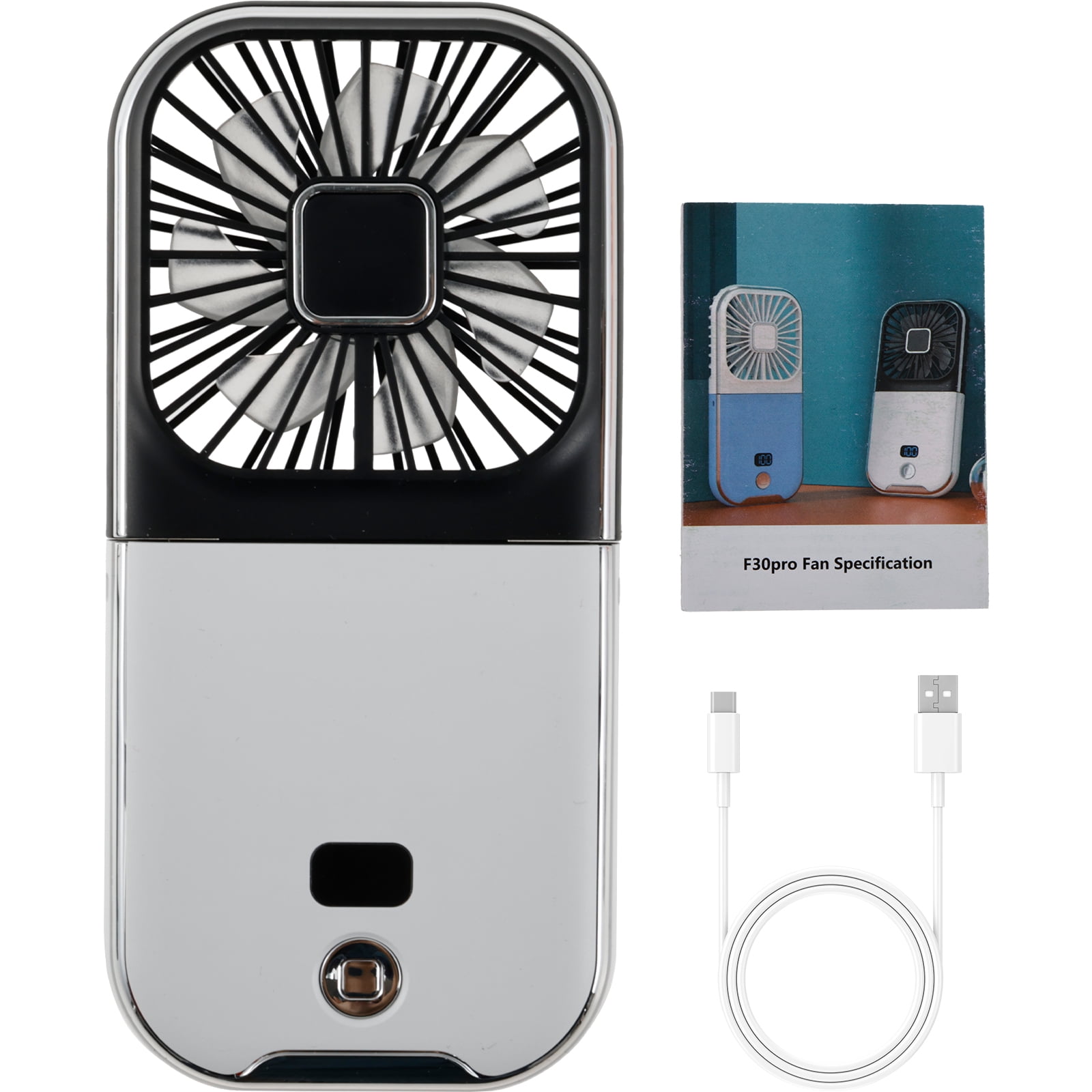 FUYGRCJ Portable Mini Handheld Fan 3000mAh Rechargeable Battery ...