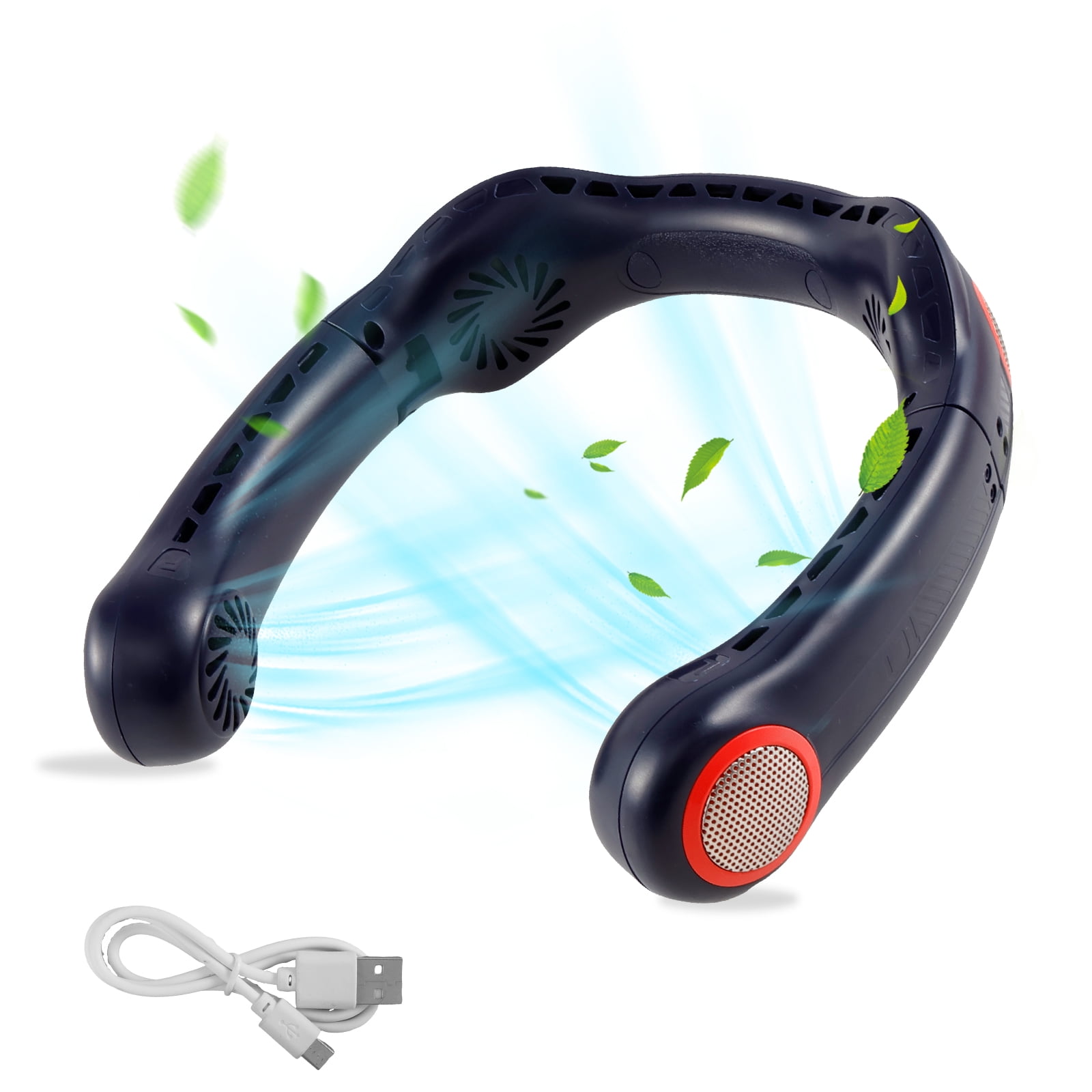 FUYGRCJ Portable Neck Fan 5000mAh Neck Cooling Fan 360° Cooling ...