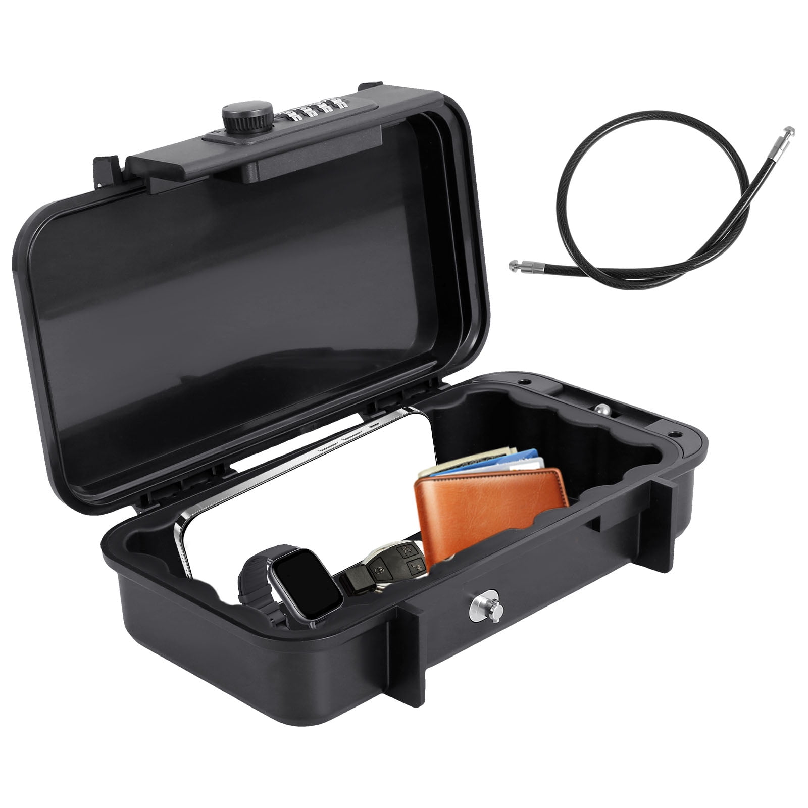 FUYGRCJ Combination Security Case, Portable Safe Box, 4-Digit ...