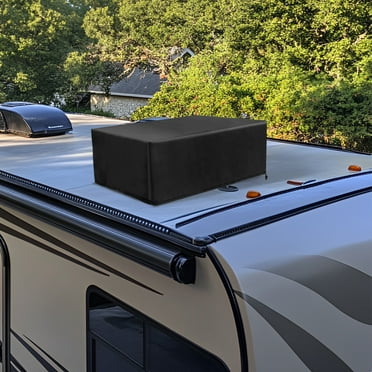 Black Camper Ac Covers Waterproof Dustproof Rv Air Conditioner Covers ...