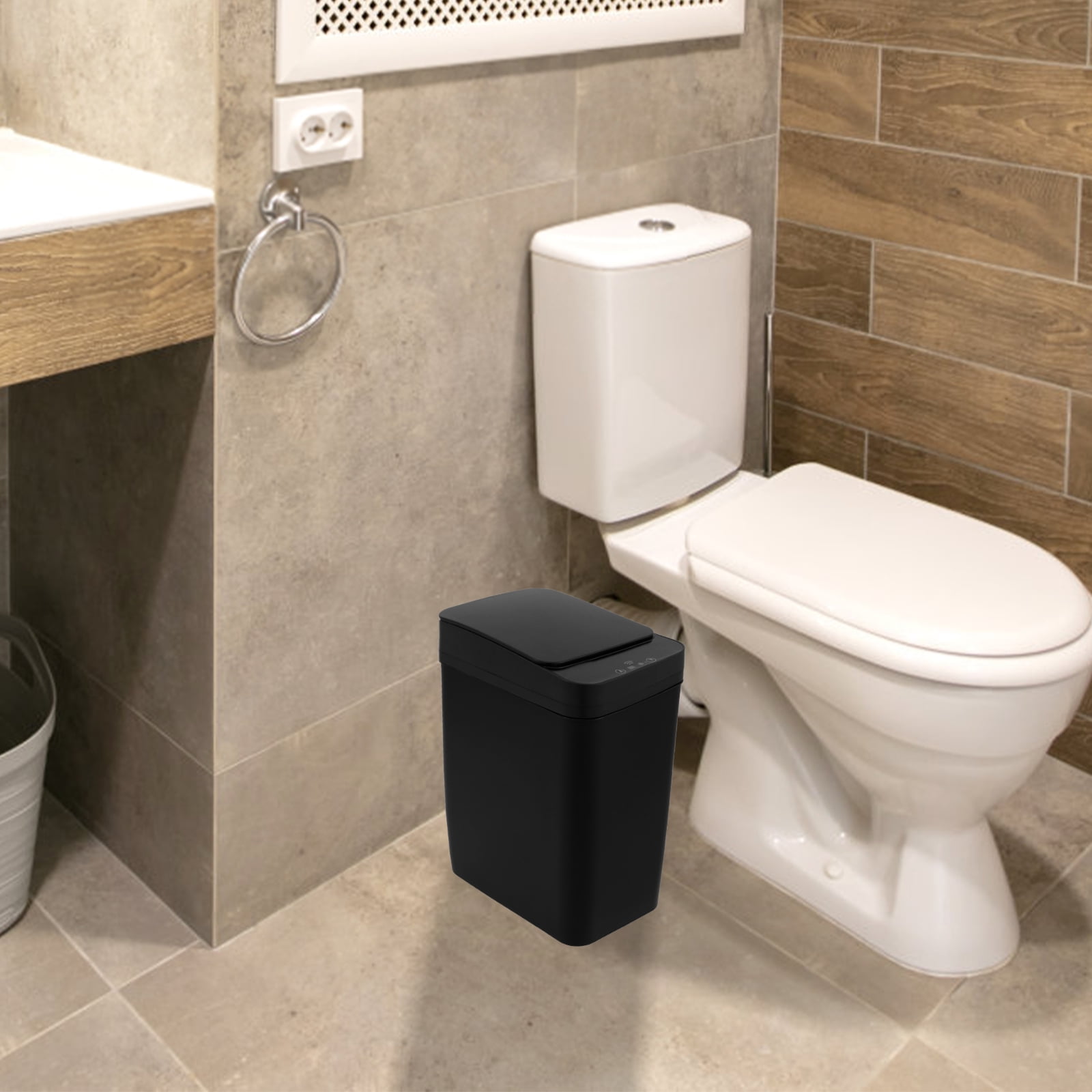 FUYGRCJ Smart Trash Can Touchless Garbage Can Infrared Motion Sensor ...