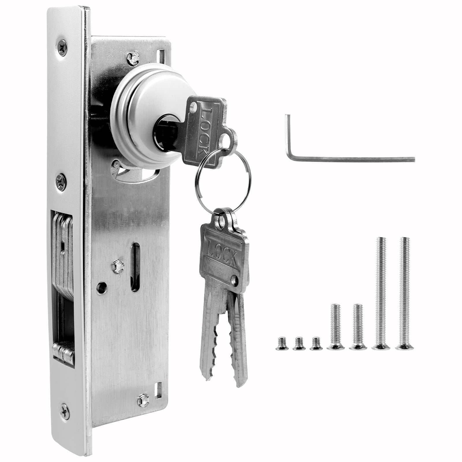 FUYGRCJ Storefront Door Lock Solid Zinc Alloy Commercial Mortise Lock ...