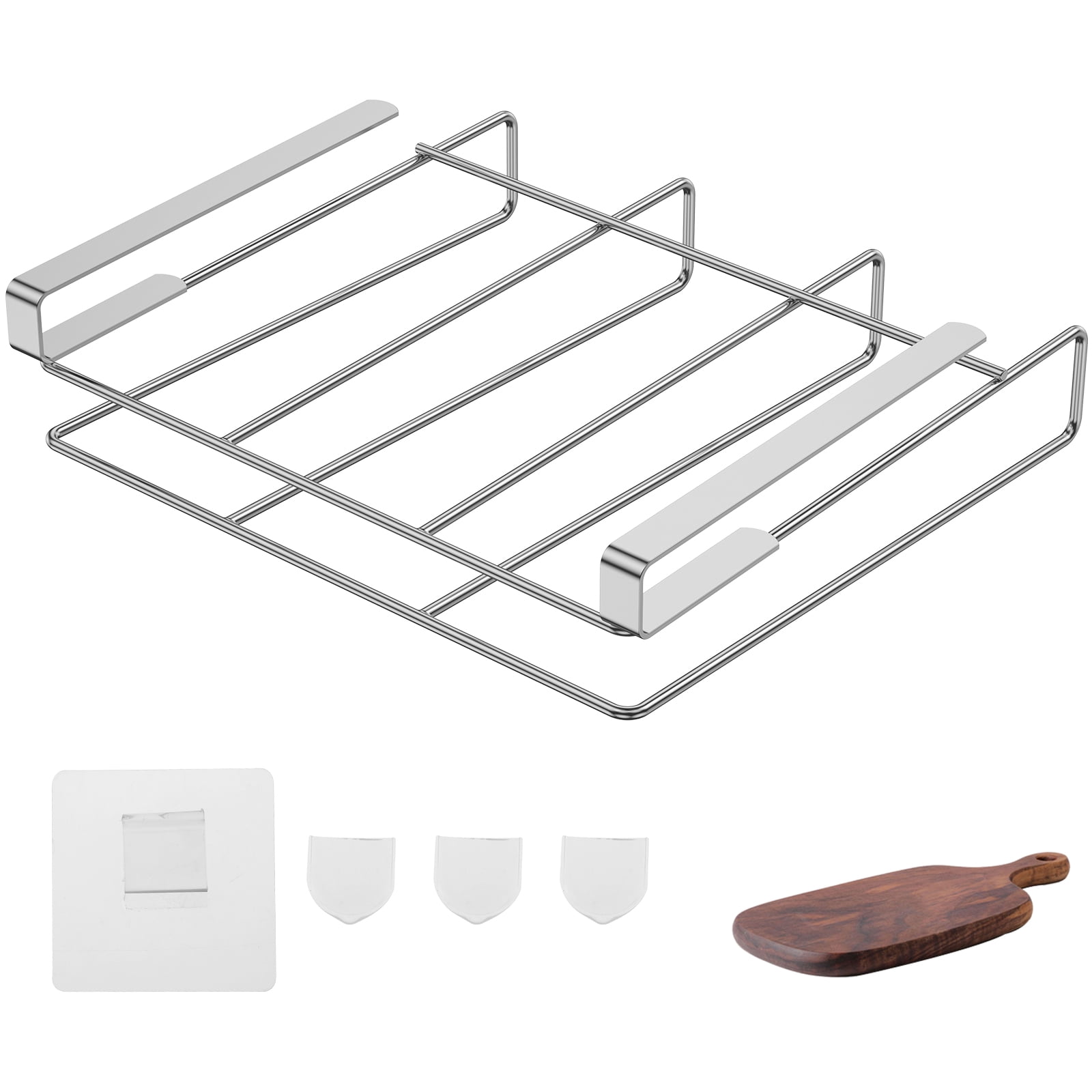 FUYGRCJ Under Cabinet Cutting Board Holder Stainless Steel Hanging ...