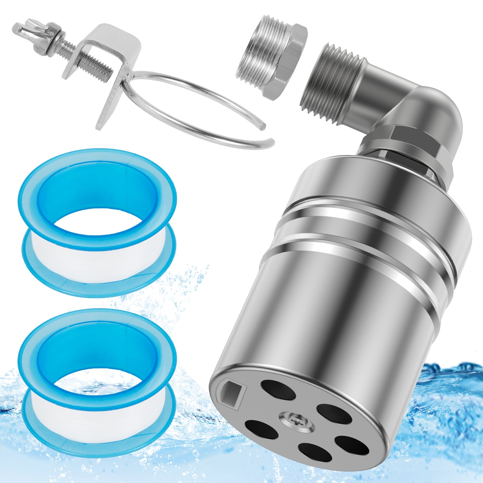 FUYGRCJ Water Level Control Float Valve Stainless Steel Water Floating ...