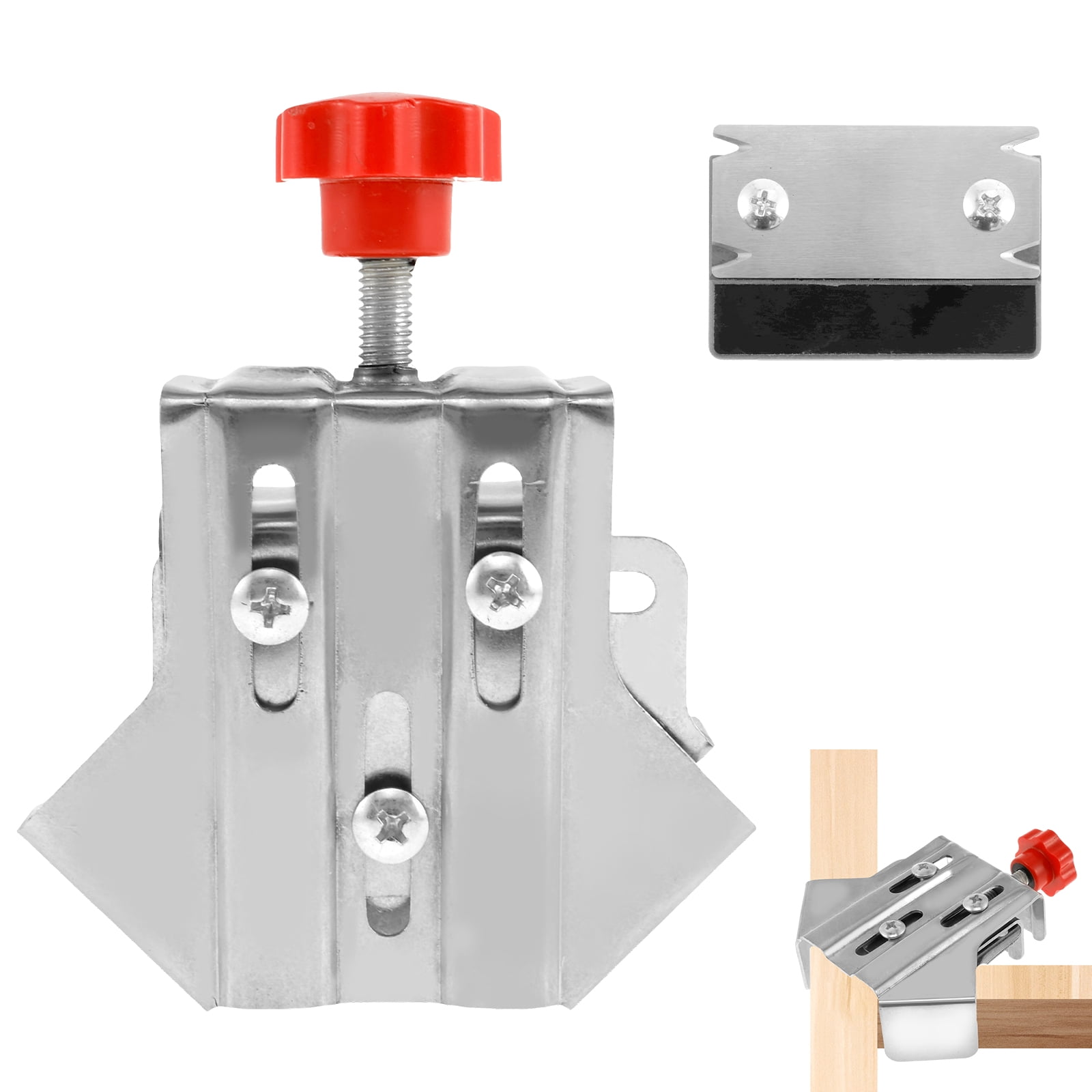 FUYGRCJ Woodworking Right Angle Clamp with Edge Trimmer Stainless Steel ...