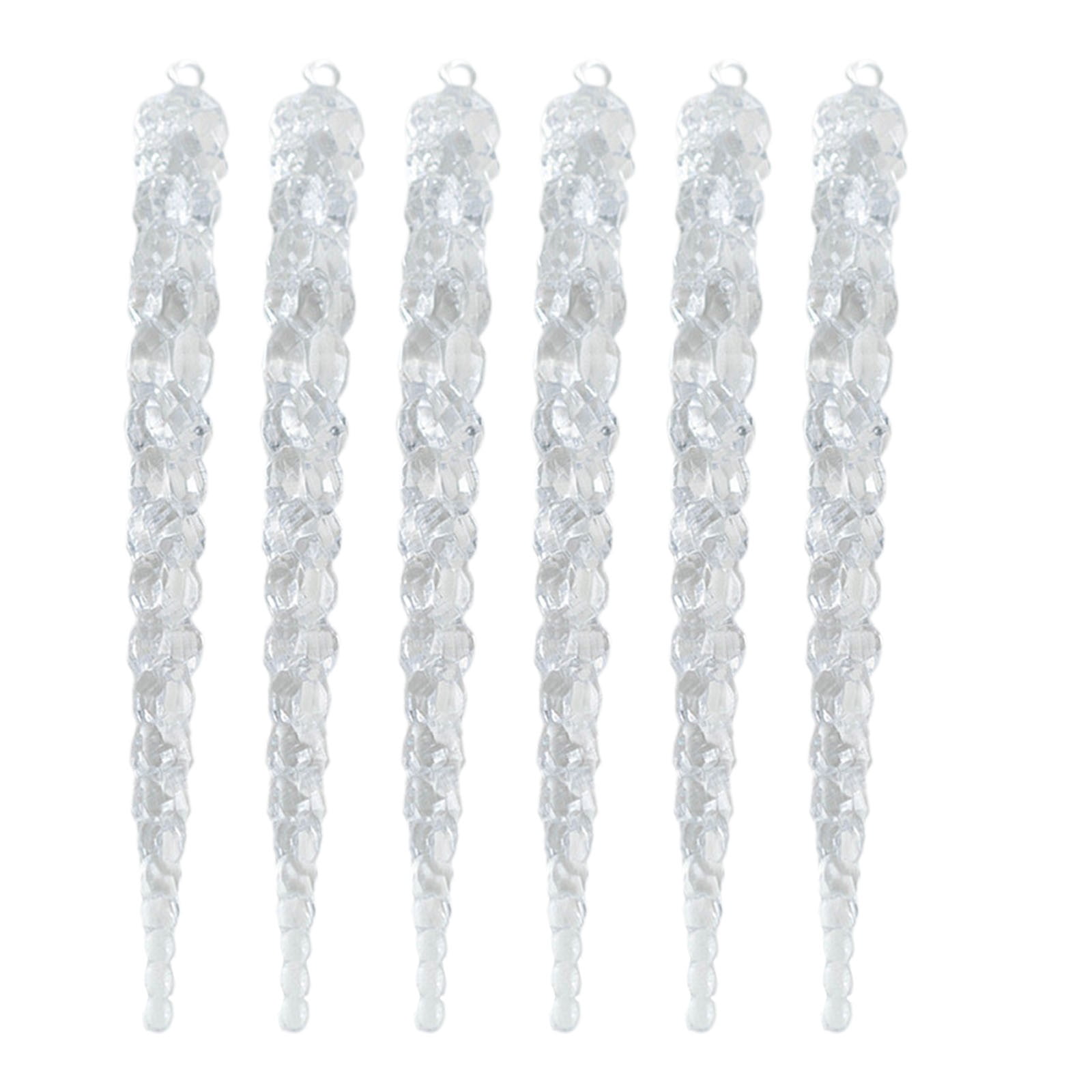 FUYPSE 2026 New Arrivals 6 Pieces Christmas Icicle Ornaments,Twisted ...