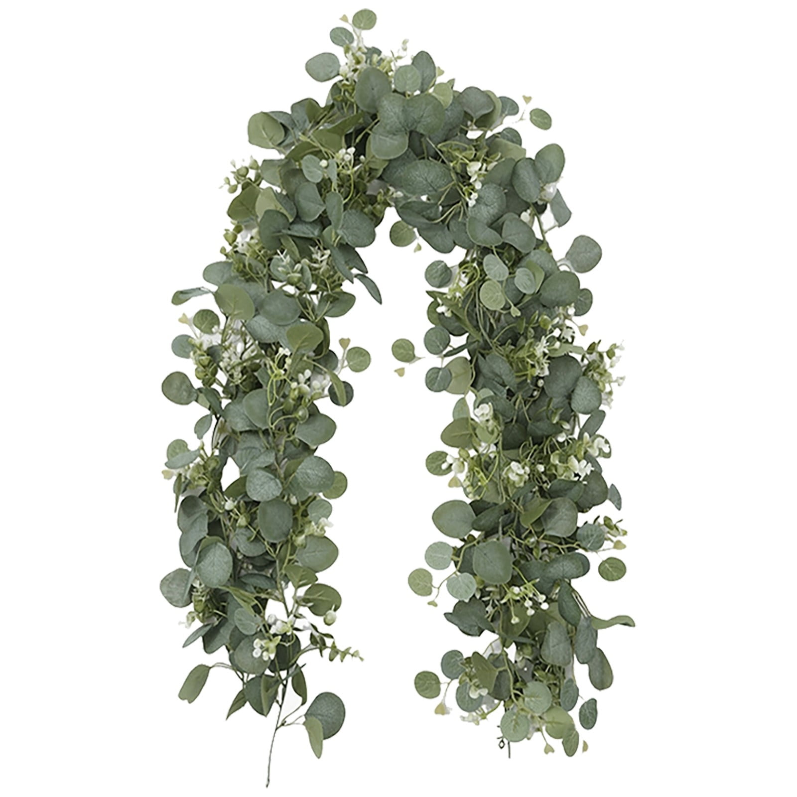 FUYPSE 2026 New Arrivals Eucalyptus Garland, 2m Silver Dollar Leaves ...