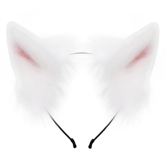 FUYPSE 2026 New Arrivals Faux Fur Fox Wolf Ears Headband,Fox Long Fur ...