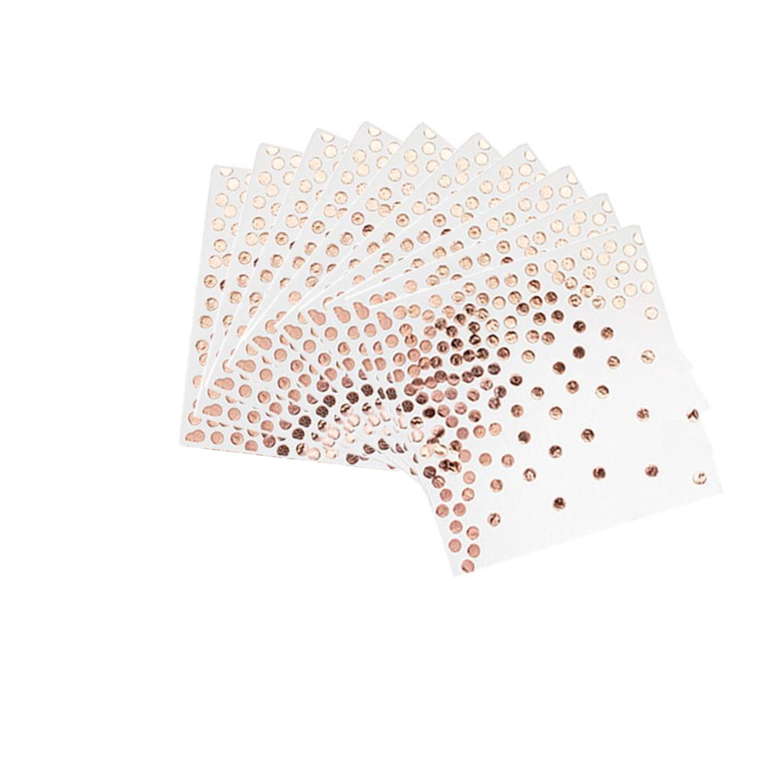 FUYPSE Clearance Event & Party White Rose Gold Polka Dot Disposable ...