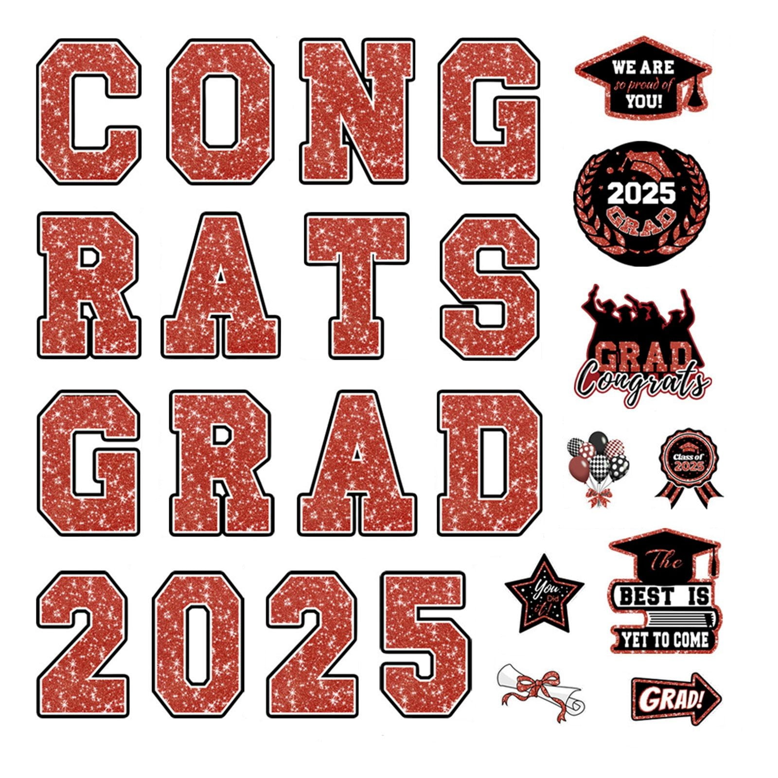 FUYPSE Clearance Stickers 2025 Graduation Car Magnets Decorations ...