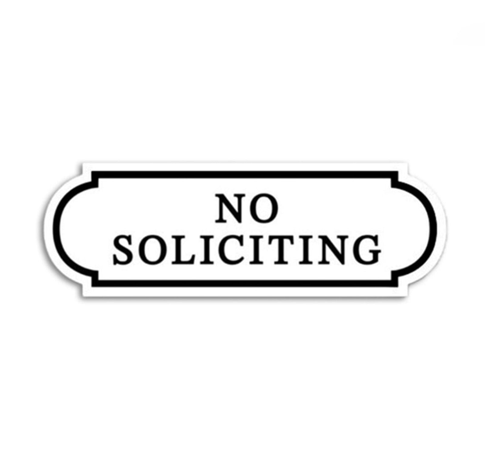 FUYPSE Clearance Stickers No Soliciting Label Pvc Sticker Home Door ...