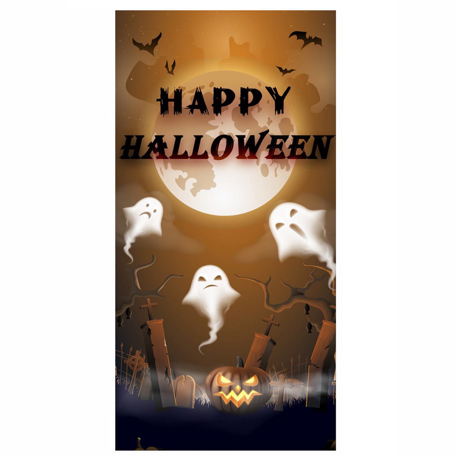 FUYPSE Halloween Decorations Halloween Door Decorations Banner Happy ...