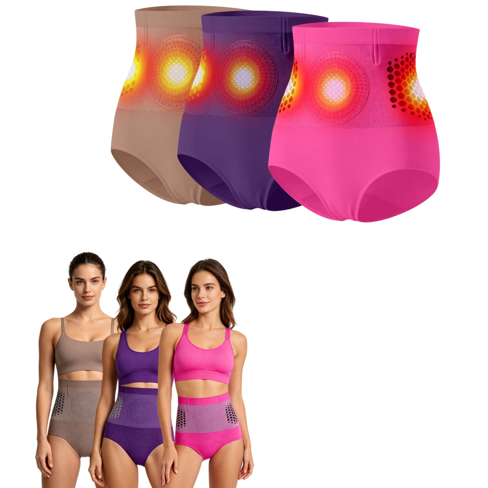 FUZHIQ 3 Pack Moringa and Berberine Shorts for Women, 4-in-1 Micro ...