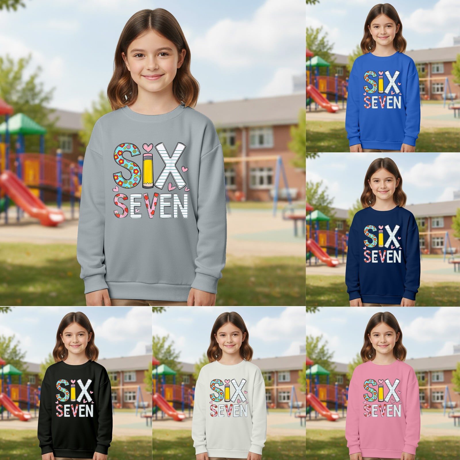 FUZHIQ 67 Funny Christmas Sweatshirts 6 7 Six Seven Meme Christmas Boy ...