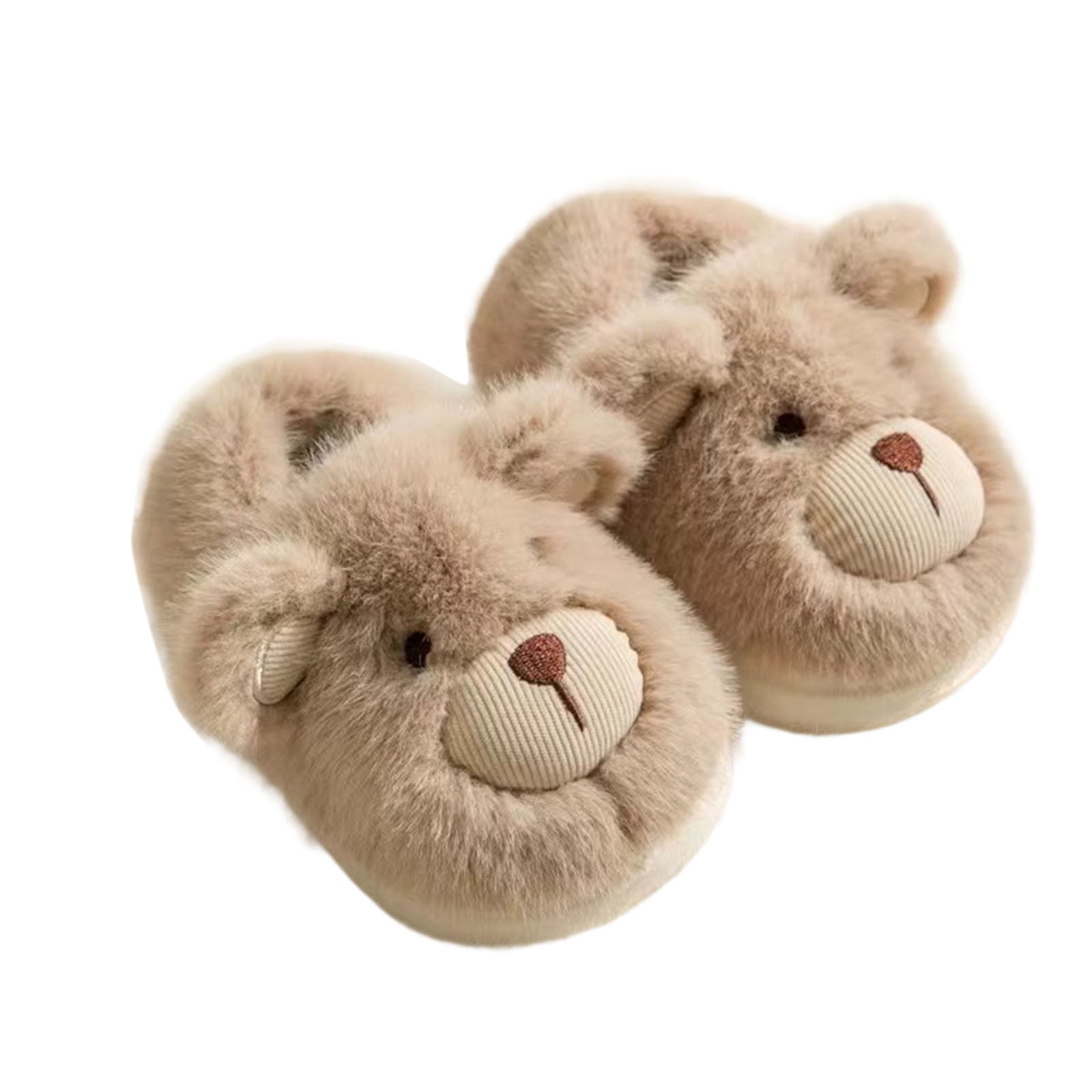 FUZHIQ Animal Slippers for Kids Boys Memory Foam Cartoon Slippers Warm ...