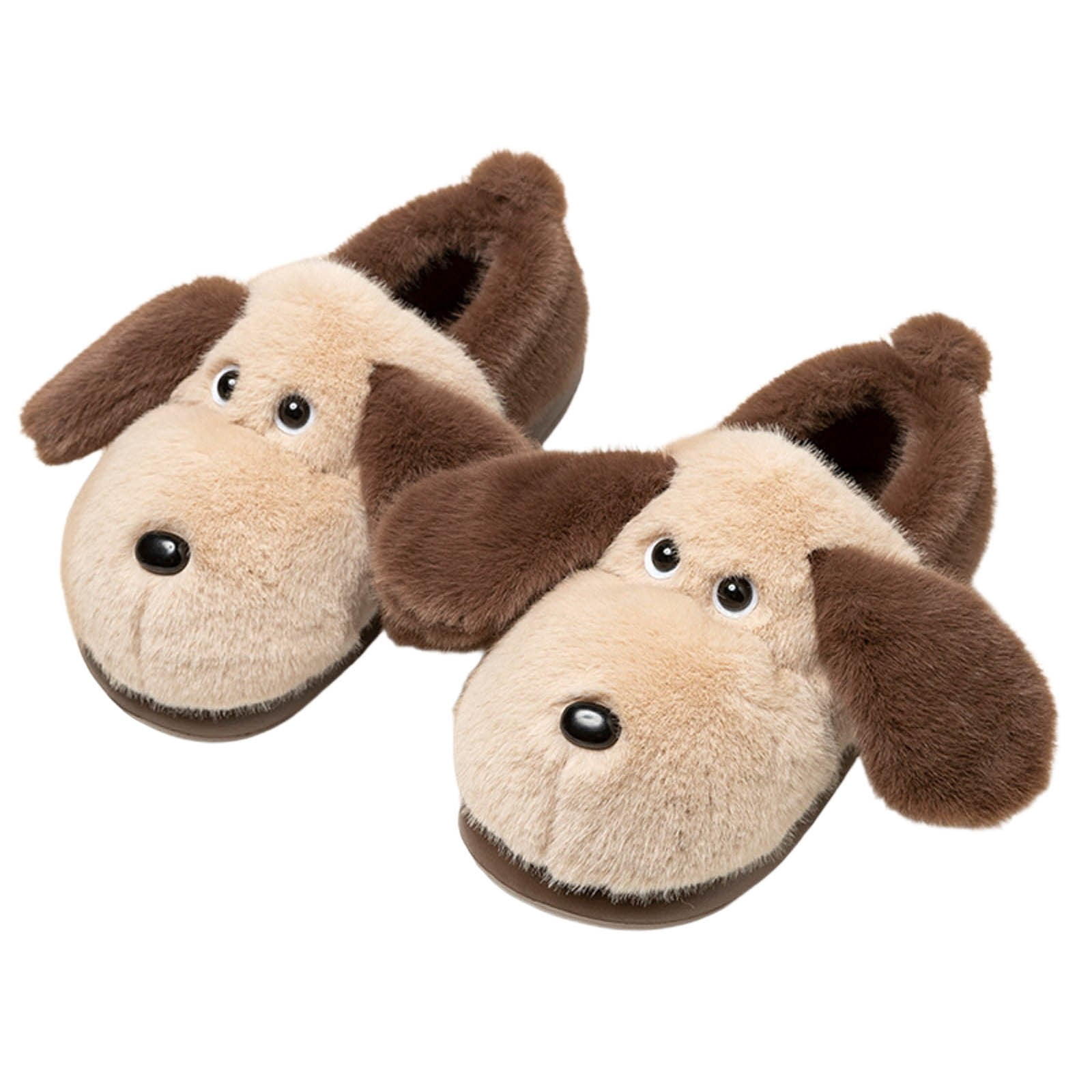 FUZHIQ Animal Slippers for Kids Boys Memory Foam Cartoon Slippers Warm ...